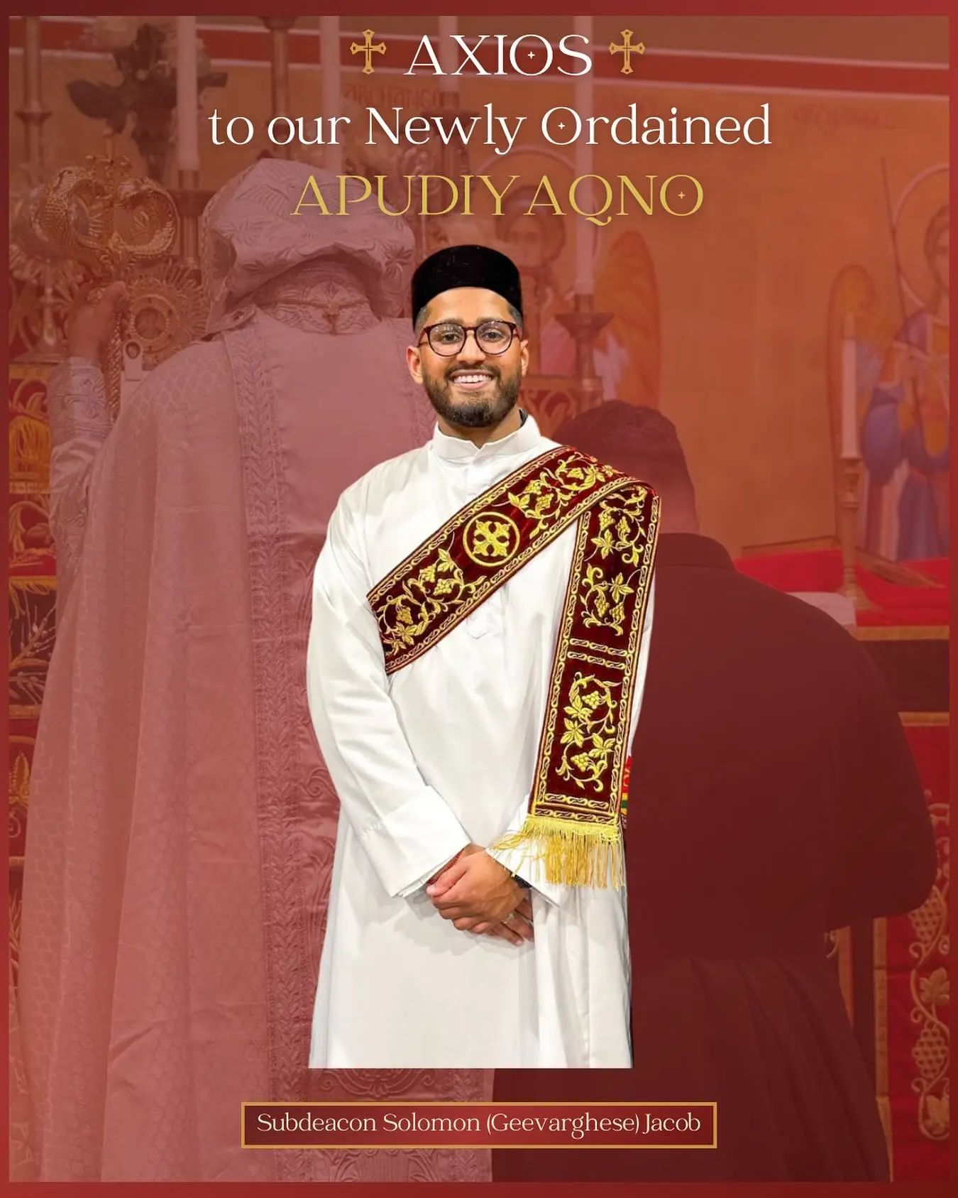 Ordination of Sdn. Solomon (Geevarghese) Jacob - Malankara Orthodox ...